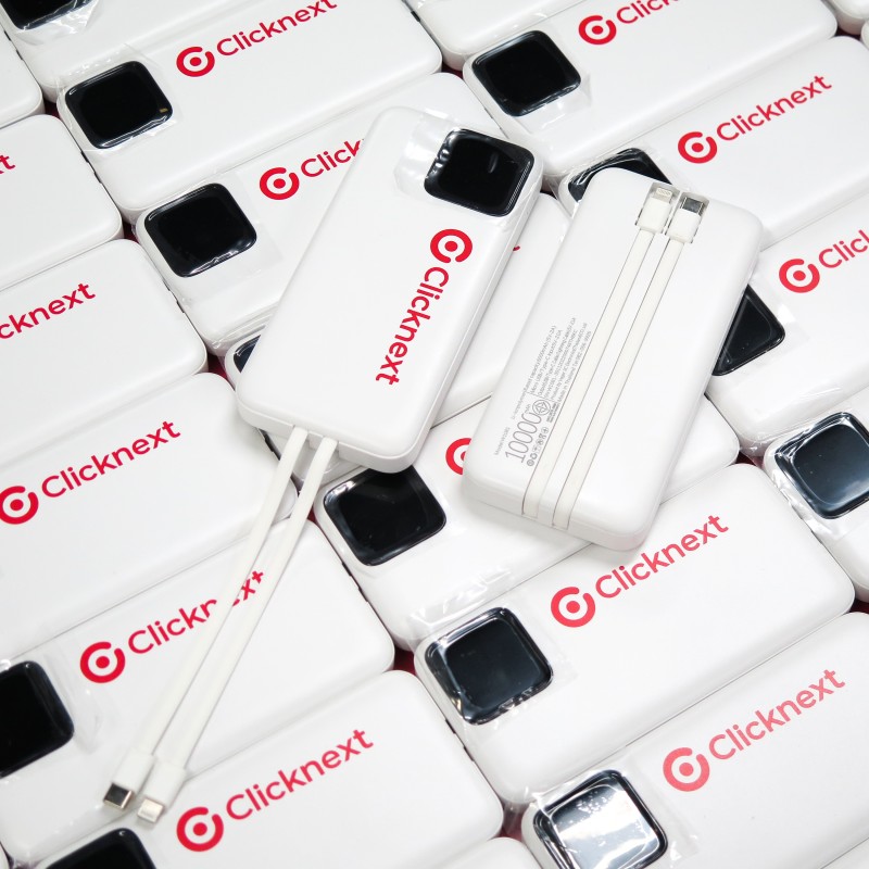 โรงงาน แบตสำรอง power bank | พาวเวอร์แบงค์ สกรีน Clicknext